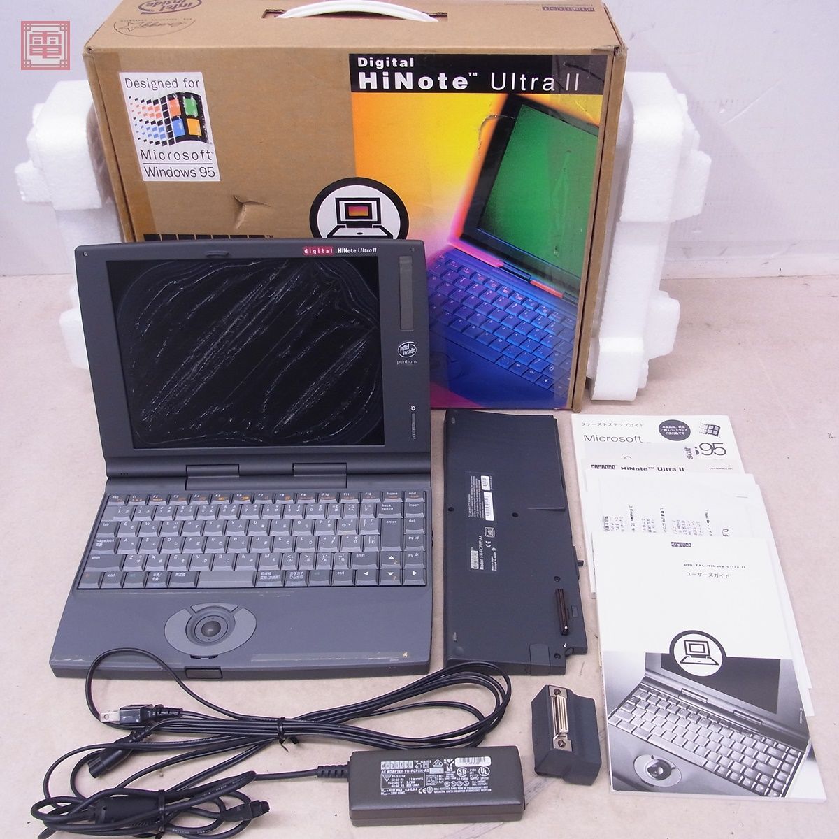 【全体的に状態が悪い】digital HiNote Ultra II CTS5120 Model P8X 本体 HDDなし 箱説付 Digital ノートPC ディジタル デジタル ジャンク ...