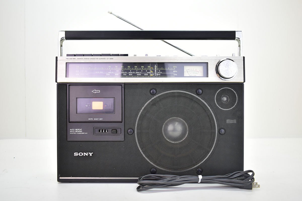 【傷や汚れあり】SONY CF-1990 ラジカセ[ソニー][ラジオカセットレコーダー][RADIO CASSETTE RECORDER ...