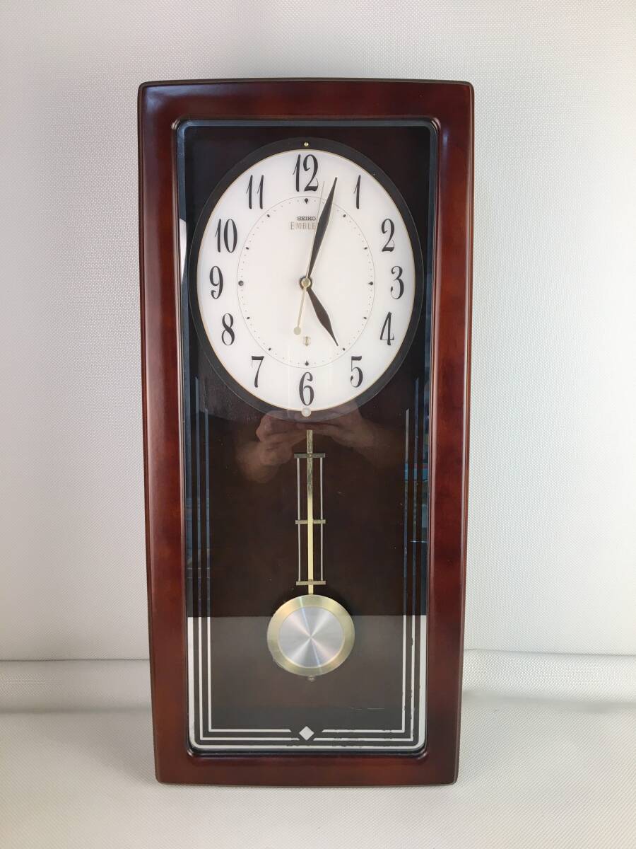 【傷や汚れあり】A11636/SEIKO EMBLEY 振り子時計 WALL CLOCK 壁掛け時計 HS443B 【ジャンク】240820の ...