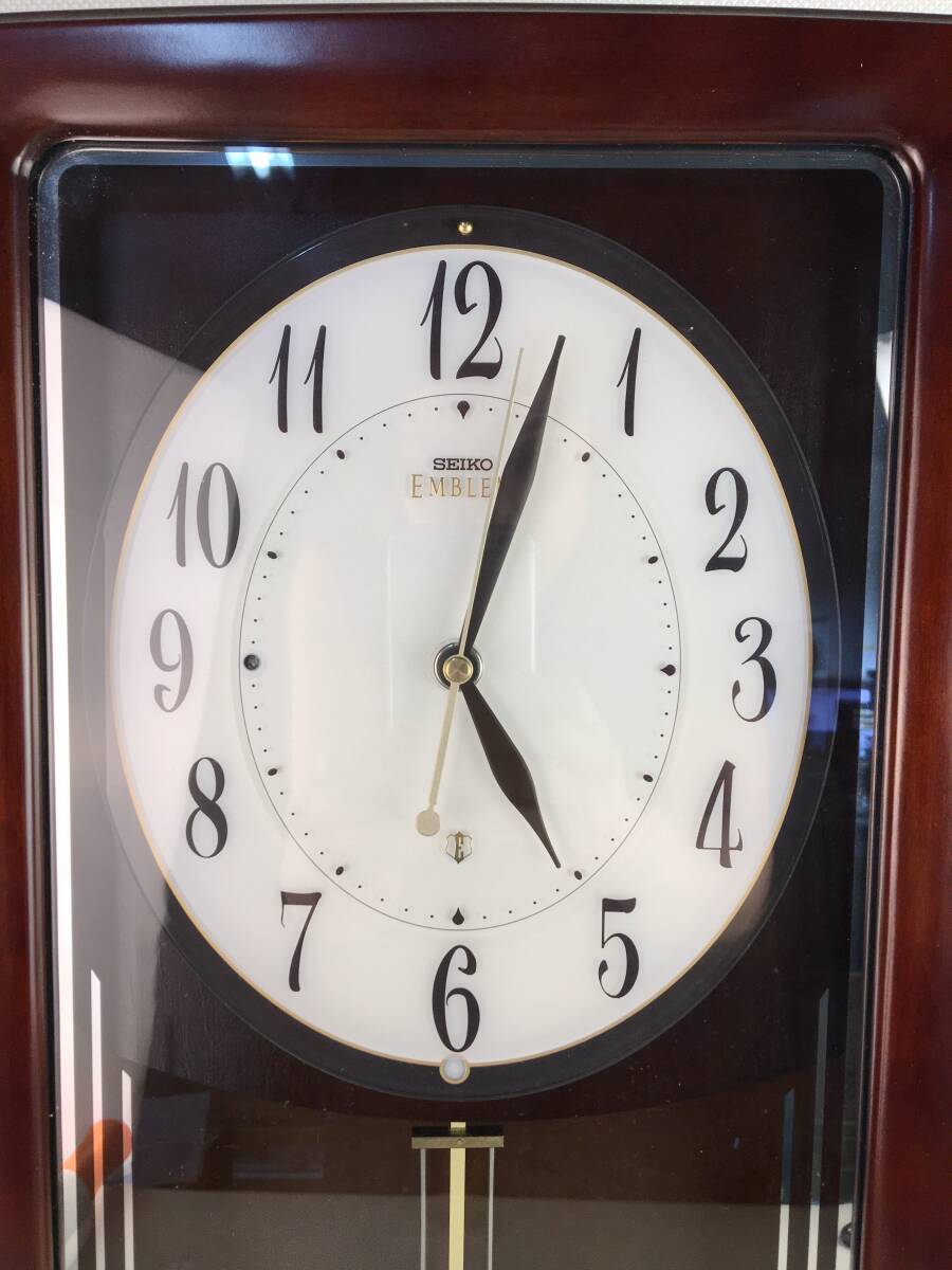 【傷や汚れあり】A11636/SEIKO EMBLEY 振り子時計 WALL CLOCK 壁掛け時計 HS443B 【ジャンク】240820の ...