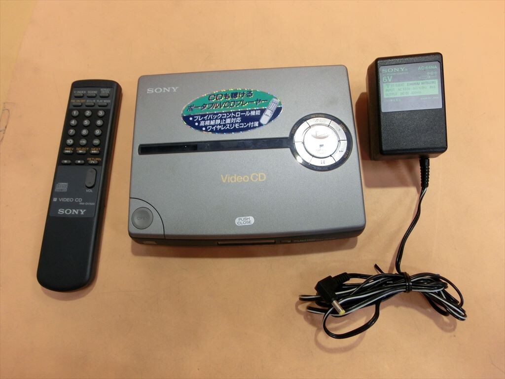 【傷や汚れあり】T【ヒ5-68】【60サイズ】 SONY ソニー/ポータブルVCDプレーヤー D-V500/CD回転動作確認済/※傷・汚れ有の落札情報詳細 - Yahoo!オークション落札価格 ...