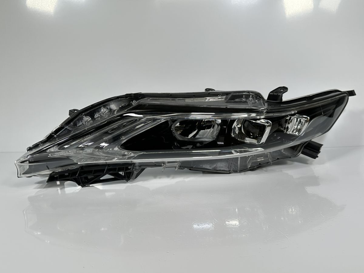 【目立った傷や汚れなし】60系 ハリアー ZSU60W AVU65W 前期 純正 左ヘッドライト LED 81150-48890 81070 ...