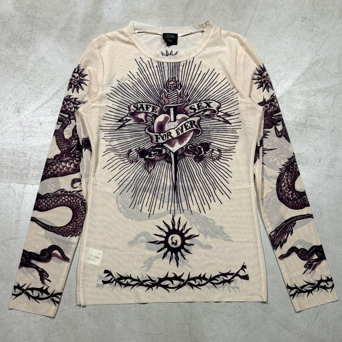 【目立った傷や汚れなし】90s 00s Jean Paul Gaultier Archive Mesh Top rare T-shirt ...