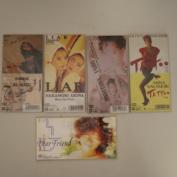 【やや傷や汚れあり】 中森明菜 8センチCD 5枚セット＠TATTOO,LIAR,I MISSED THE SHOCK,AL-MAUJ,Dear Friend 未開封の落札情報詳細 ...