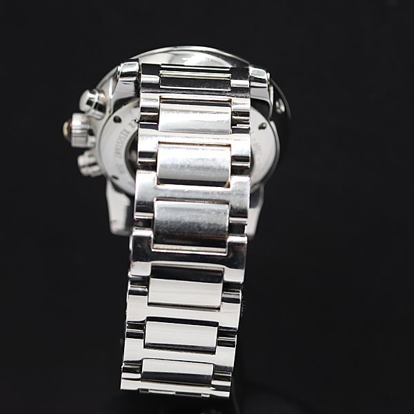 【やや傷や汚れあり】1円 稼働 良品 モンブラン 30M 7069-PJ121212 AT/自動巻き 黒文字盤 クロノグラフ ラウンド デイト ...