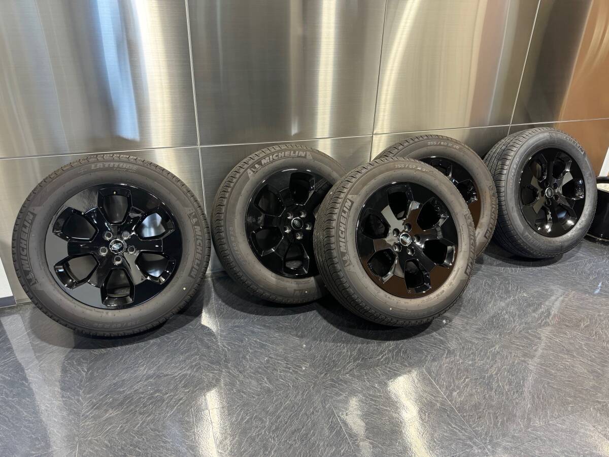 【目立った傷や汚れなし】LANDROVERランドローバー ディフェンダー 純正ホイール&タイヤ5本セット 20×8.5J 255/60R20 ...