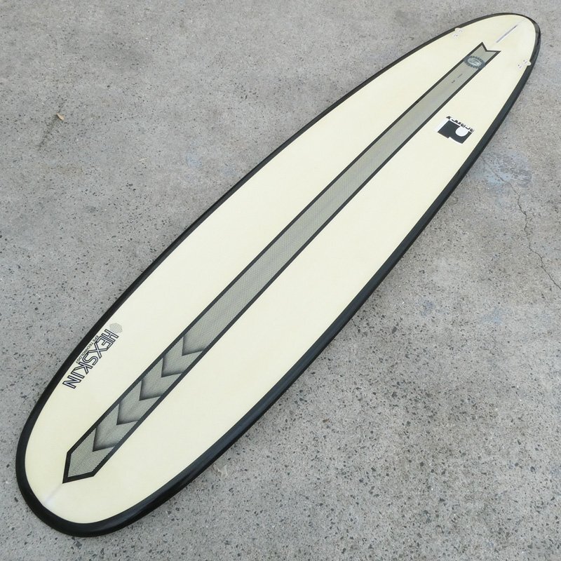 【やや傷や汚れあり】♯ DECENCY EPS エポキシ サーフボード 9'1 (276.8 cm) デセンシー JAVA FORM HEXSKIN ロングボード 9.1 オマケでケース付 ...