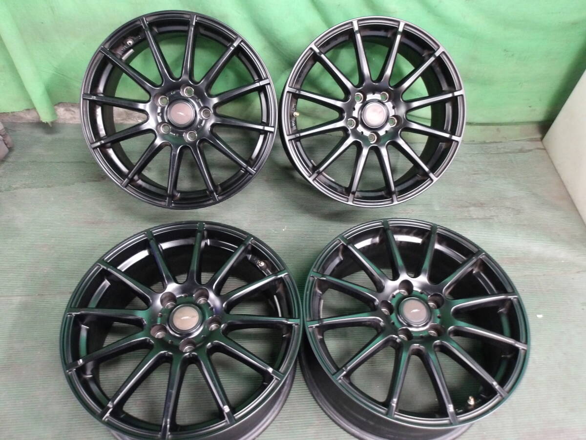 【やや傷や汚れあり】☆ AHELS weds 17×7J +40 PCD114.3 5H マットブラック 4本 ホイール の落札情報詳細 - Yahoo!オークション落札価格検索 オークフリー