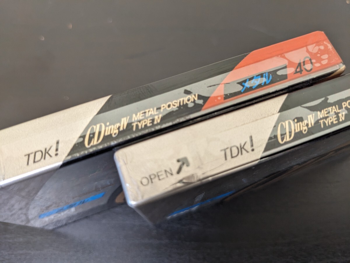【未使用】未使用保管品 TDK メタル カセットテープ CDing -Ⅳ CDING4-40R オーディオカセットテープの落札情報詳細 ...