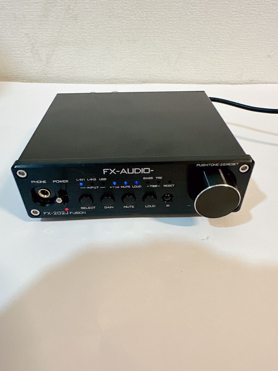 【やや傷や汚れあり】FX-AUDIO- FX-202J FUSION[ブラック]Tripath TA2020-020 デジタルアンプIC搭載 ...