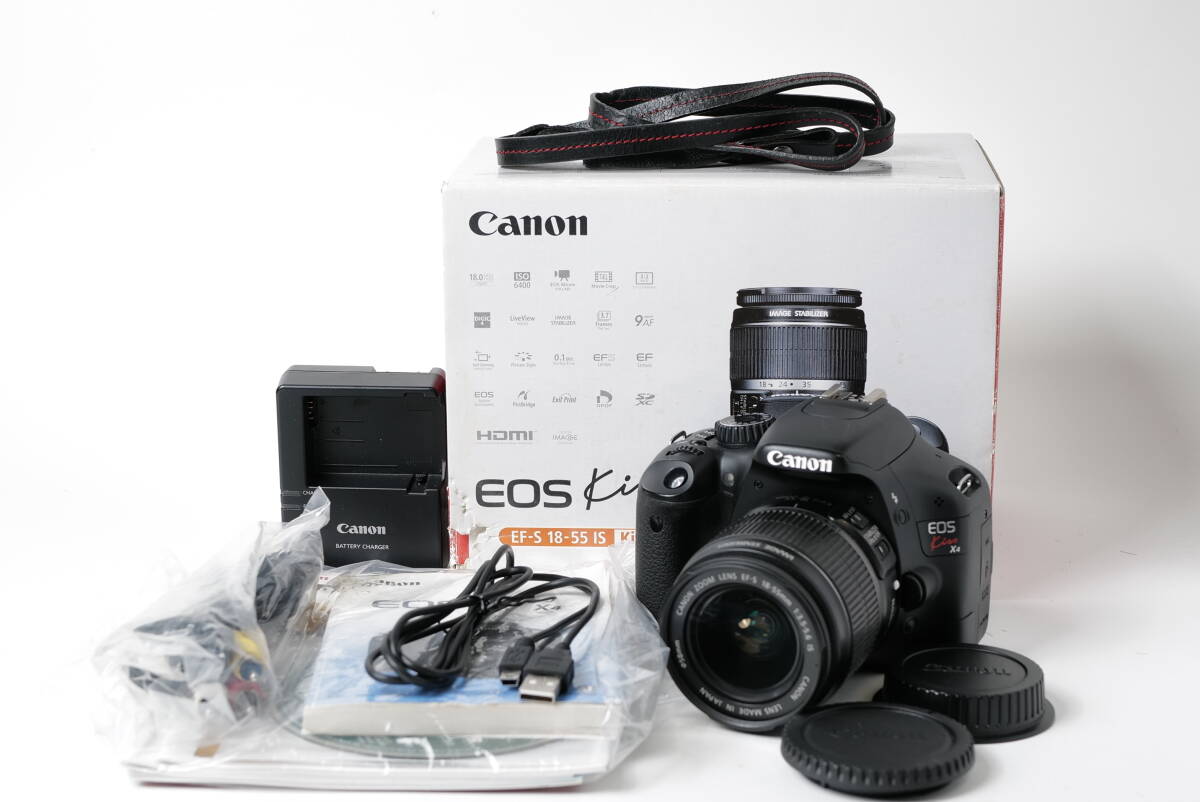 【目立った傷や汚れなし】動作未確認 Canon キャノン Kiss X4 EF-S 18-55mm F3.5-5.6 IS インボイス対応 32の落札情報詳細 - Yahoo!オークション落札 ...