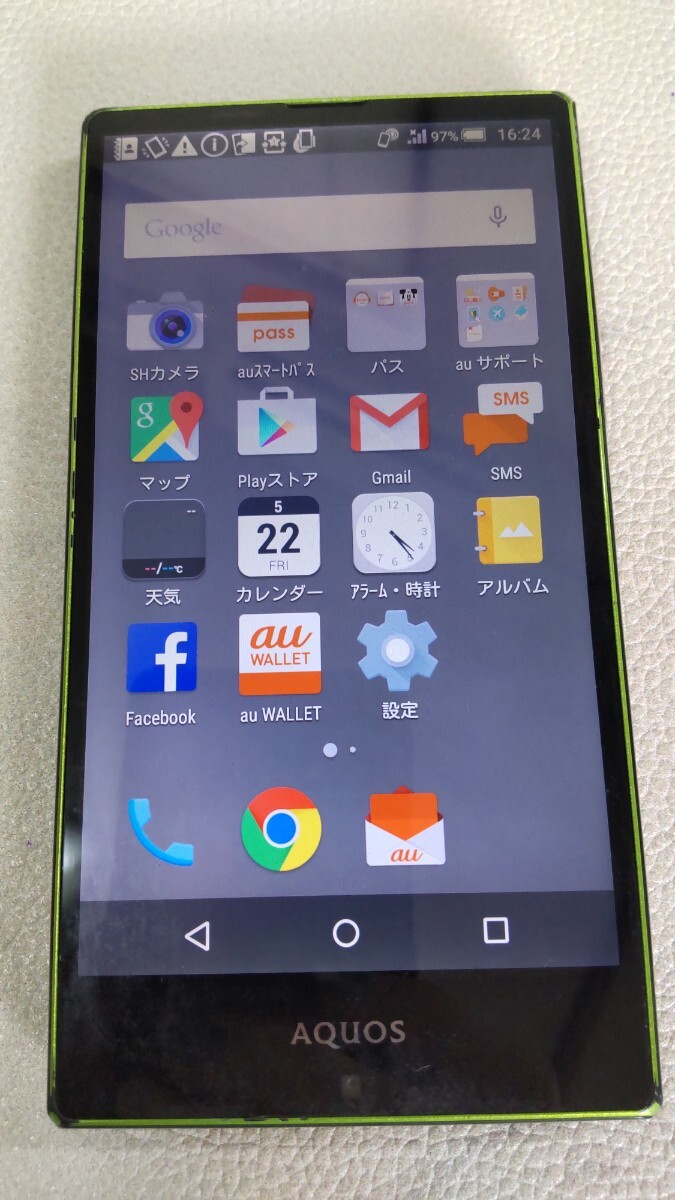 【やや傷や汚れあり】S265 au AQUOS SERIE SHV32 SHARP スマートフォン android 簡易確認＆簡易清掃＆初期化OK 判定 送料無料 現状品の落札情報詳細 ...