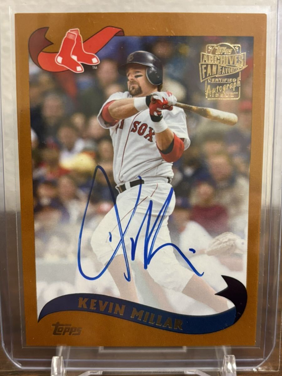 【目立った傷や汚れなし】2020 Topps Archives Kevin Millar Fan Favorites Auto ケビン・ミラー ...