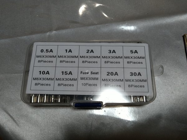 【未使用に近い】ガラス管ヒューズ（6mm×30mm） 0．5A ～ 15A 各2本セット で 合計18本の落札情報詳細 - Yahoo!オークション落札価格検索 オークフリー