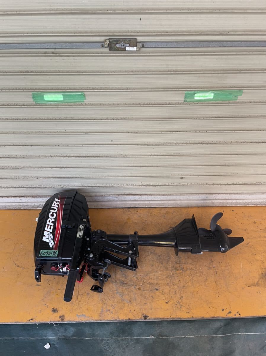 【やや傷や汚れあり】★ MERCURY マーキュリー 船外機 小型船舶用 型式 3AR 2スト 2馬力 エンジン 初爆確認のみ 現状★ ...