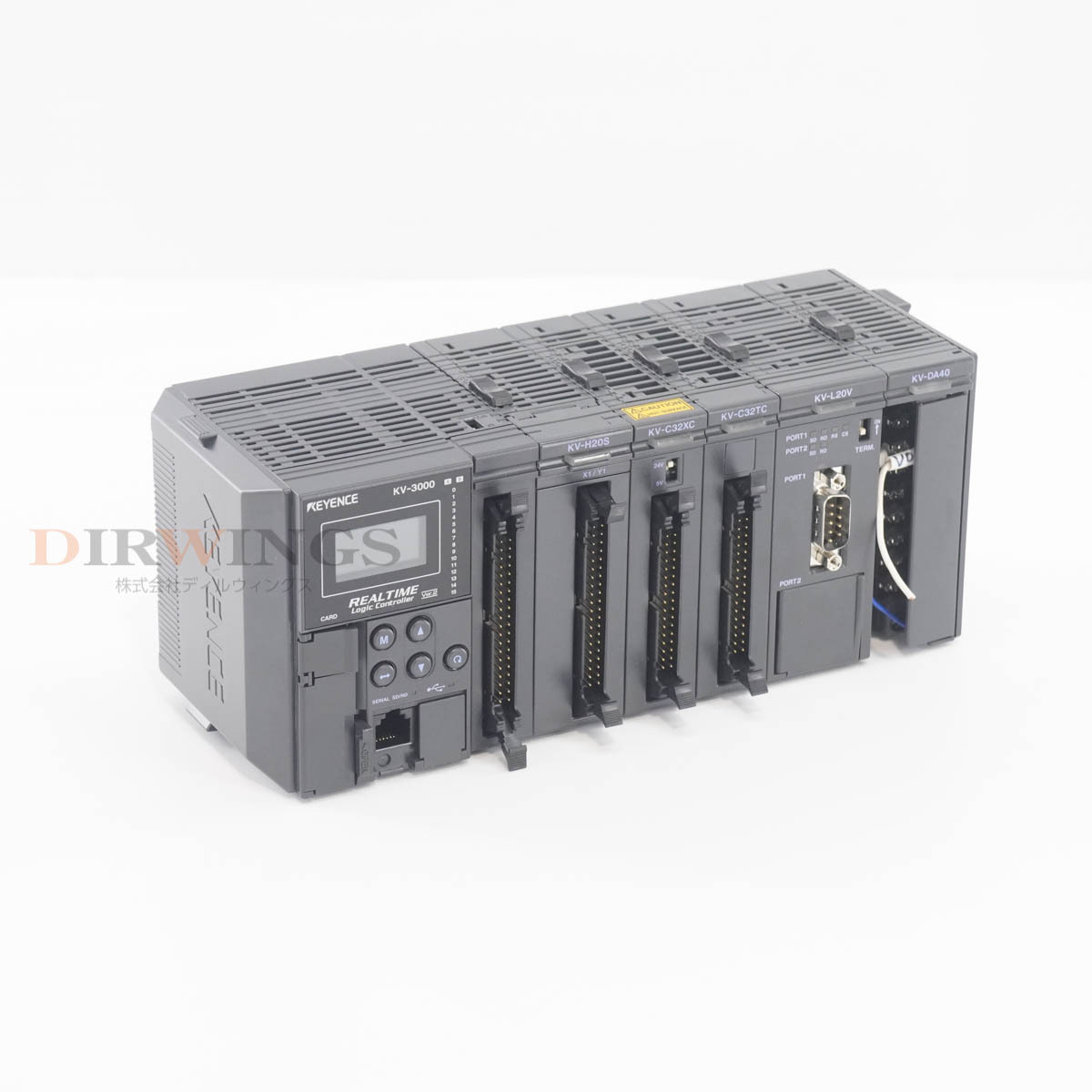 【傷や汚れあり】[JH1006] KEYENCE キーエンス KV-5500 プログラマブル コントローラ KV-C32XTD *2 KV ...