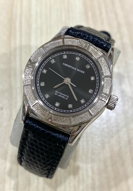 【目立った傷や汚れなし】稼働品 CHRISTIAN MODE クリスチャンモード AUTOMATIC AT CM-5003 銀無垢 SV925 ...