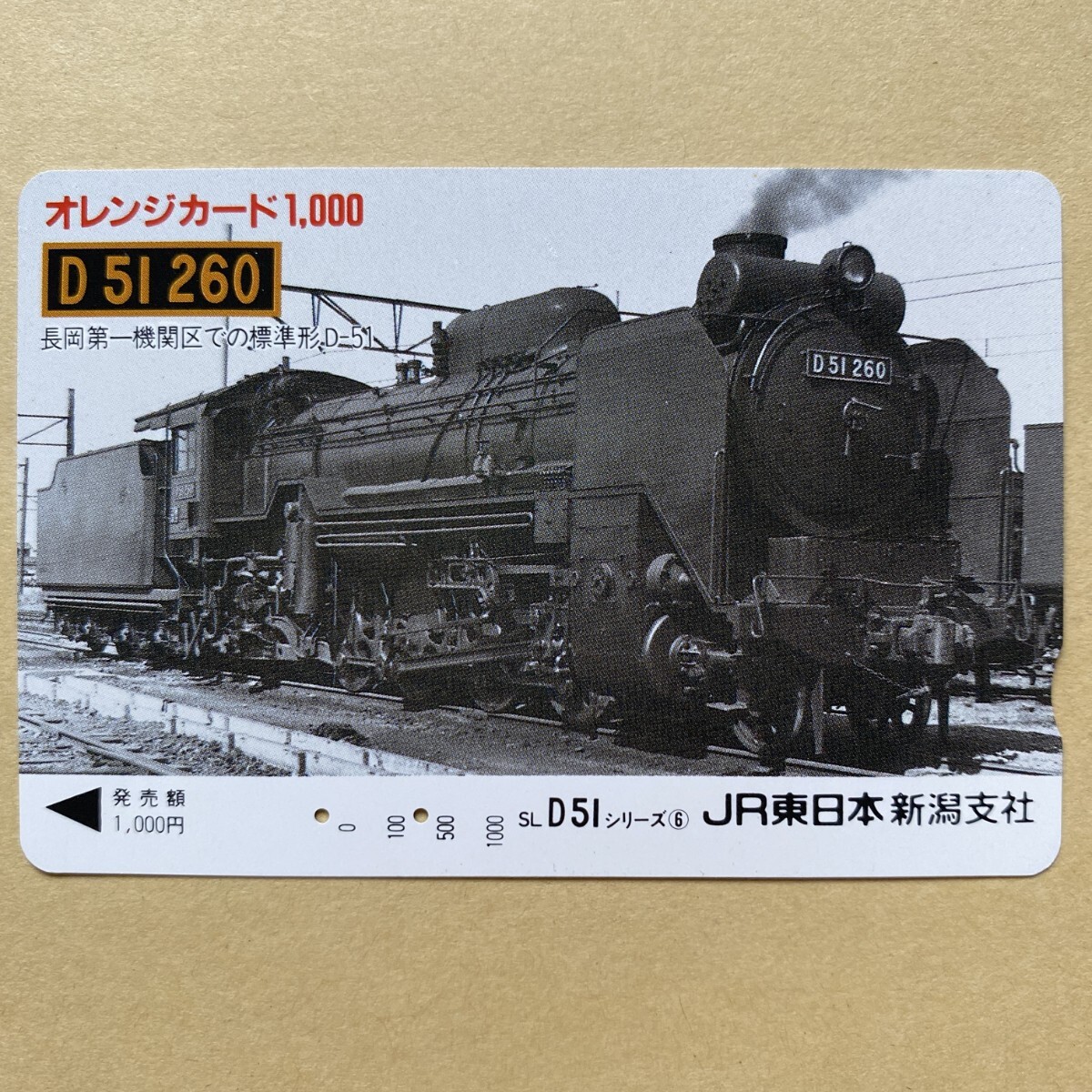【やや傷や汚れあり】【使用済】 オレンジカード JR東日本 SL D51 シリーズ⑥ 長岡第一機関区での標準形 D51 260の落札情報詳細 - Yahoo!オークション落札価格検索 オークフリー