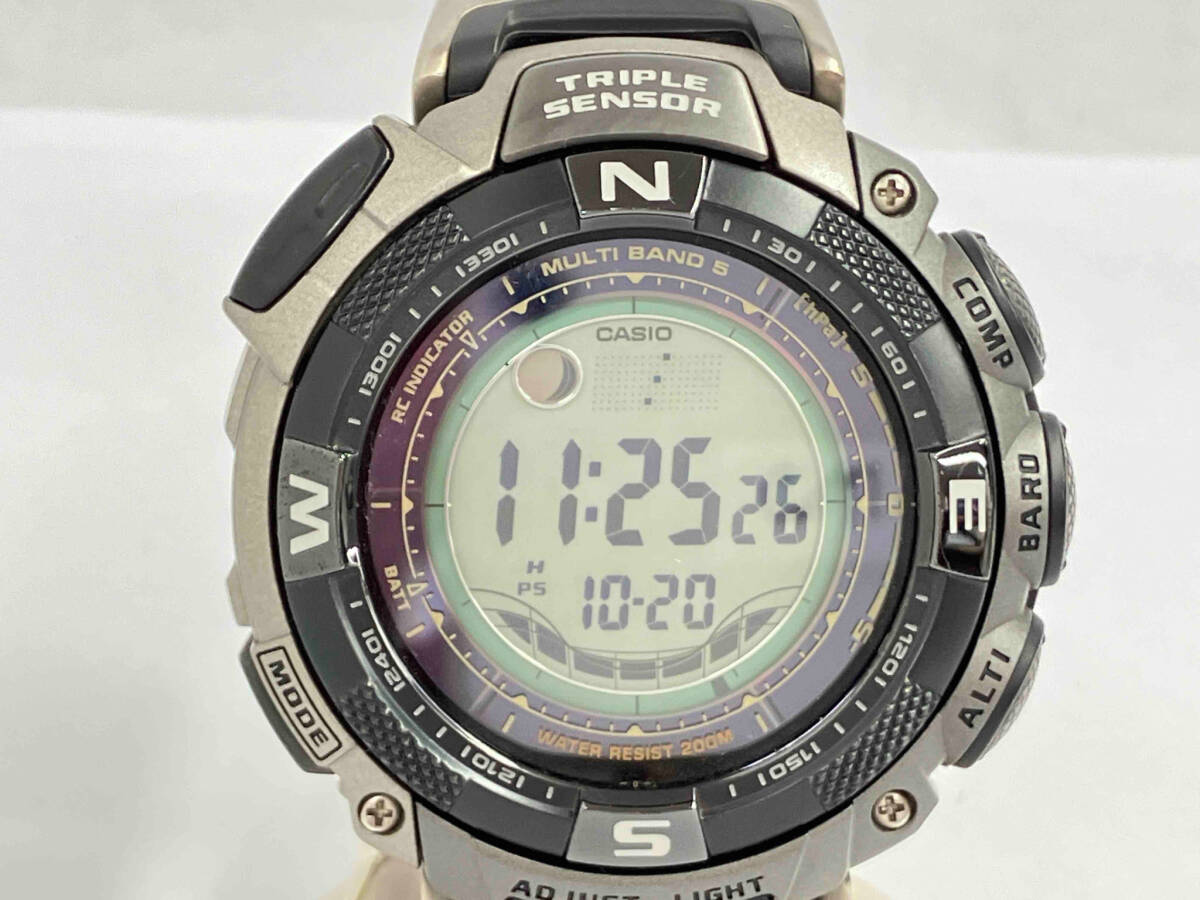 【やや傷や汚れあり】CASIO カシオ PROTREK プロトレック PATHFINDER PAW-1500T201E069B 電波ソーラー ...
