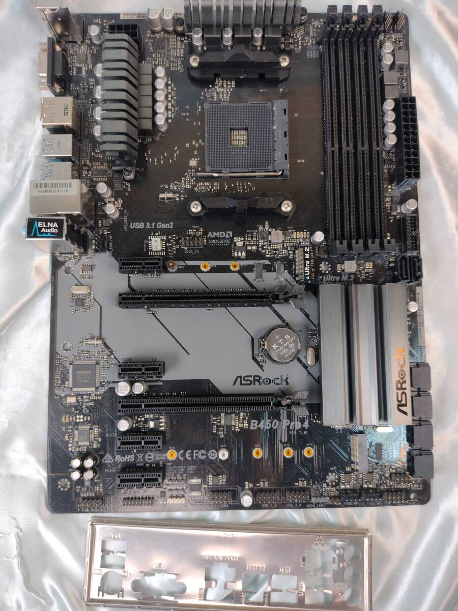 【やや傷や汚れあり】中古動作品：ASRock B450 Pro4の落札情報詳細 - Yahoo!オークション落札価格検索 オークフリー
