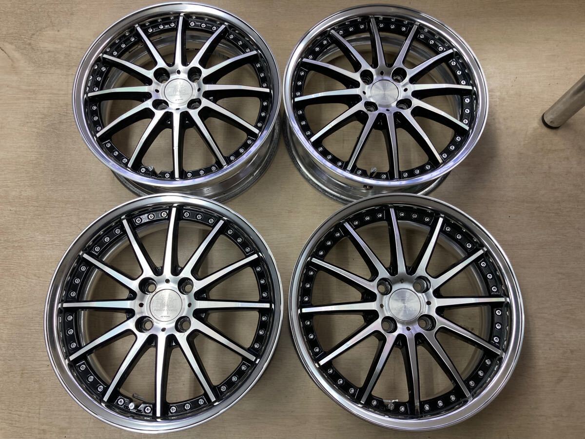 【傷や汚れあり】WORK リザルタード スポーク 16インチ5.5J+42 PCD100-4H 中古ホイール4本セット！ブラポリ！N-BOX、タント、アルト、スペーシアカスタムの落札情報詳細 ...