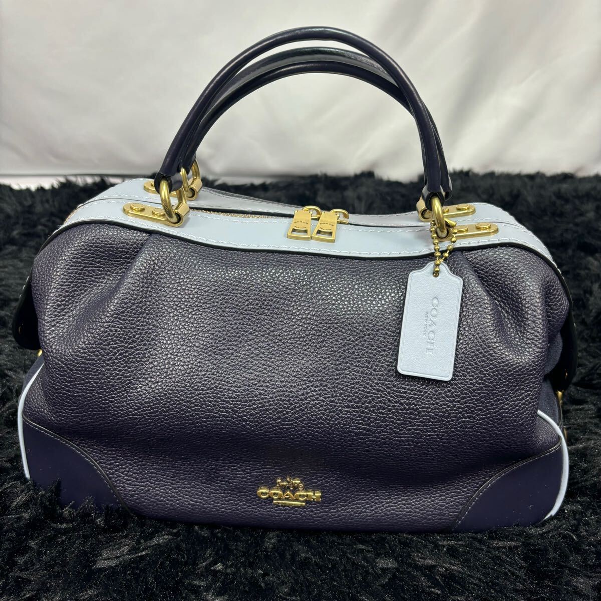 【目立った傷や汚れなし】【極美品】COACH コーチ 2WAY バック 73720 レーン サッチェル スネークスキン ロゴ金具 トートバッグ ...