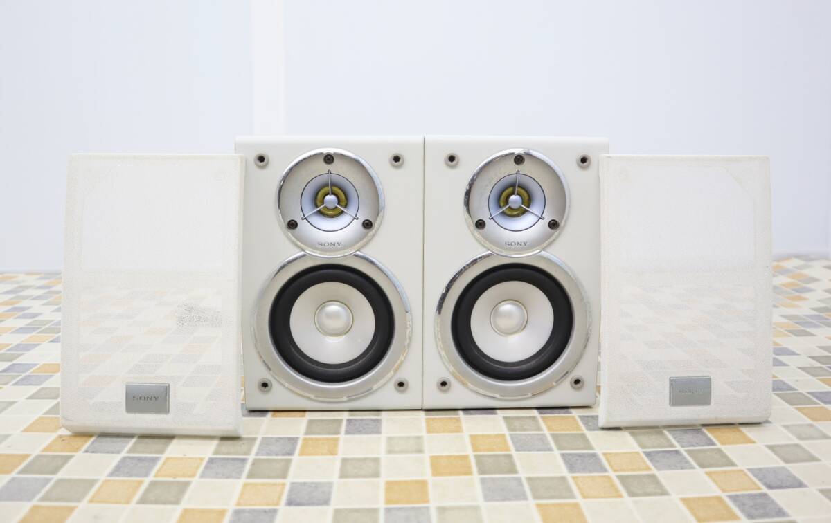 【やや傷や汚れあり】 値下げ 音出しOK｜2WAY LR スピーカー ホワイト｜SONY ソニー SS-CM333 ブックシェルフ｜ P4298の落札情報詳細 - Yahoo!オークション落札 ...