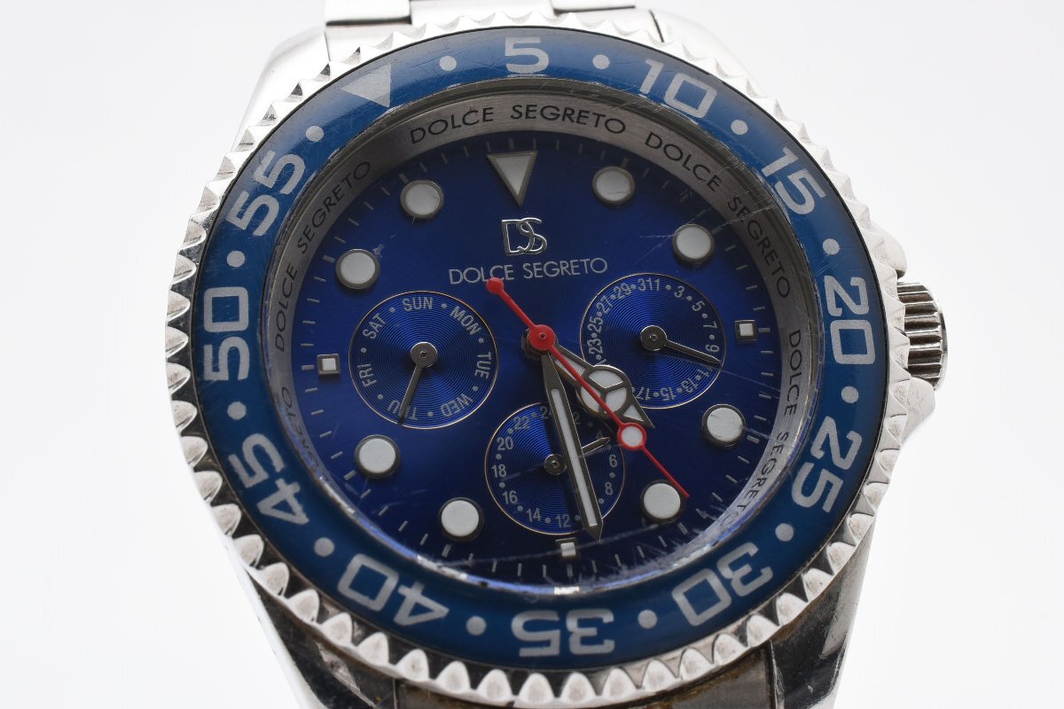 【やや傷や汚れあり】ドルチェセグレート SC100 ラウンド デイデイト クォーツ メンズ 腕時計 DOLCE SEGRETOの落札情報詳細 ...