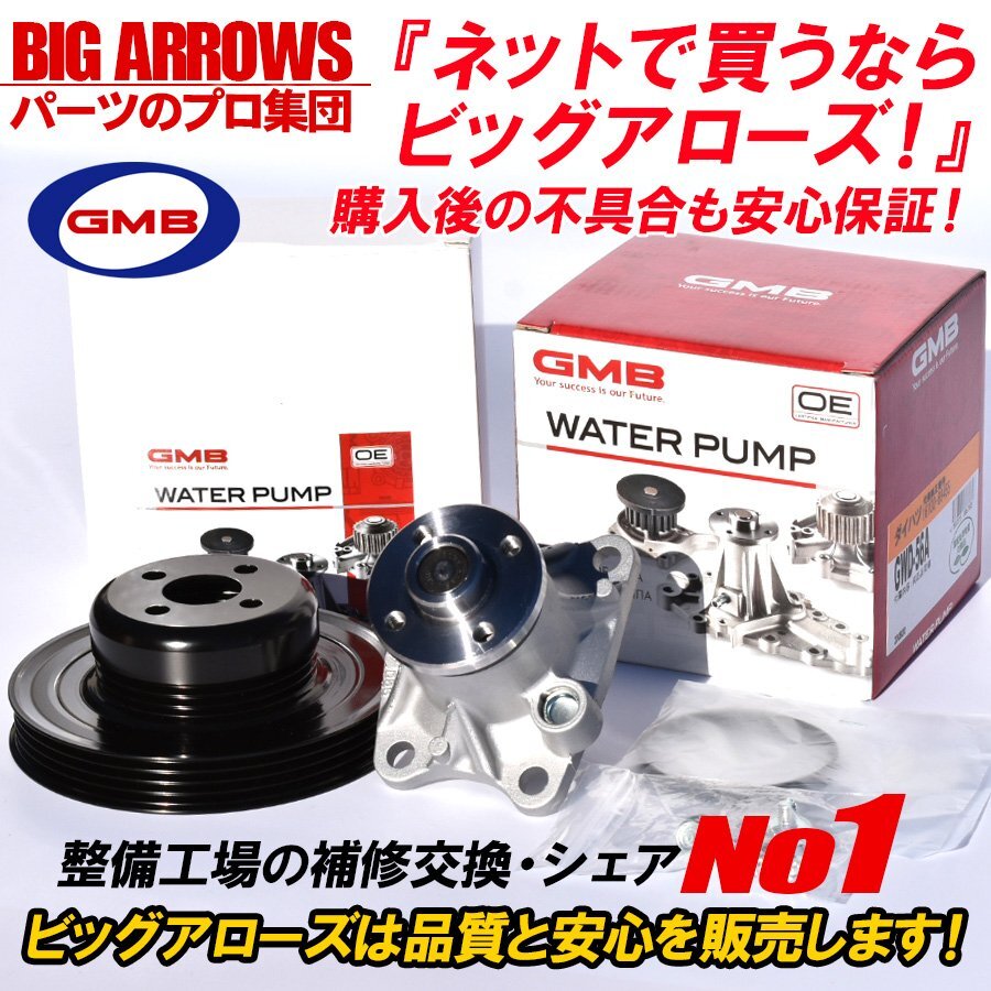 【未使用】【送料無料】GMB 高品質 ウォーターポンプ ＆ 対策プーリー GWD-56A D-56-39A ダイハツ ムーヴ カスタム LA100S LA110S H22.12～の落札情報詳細 ...