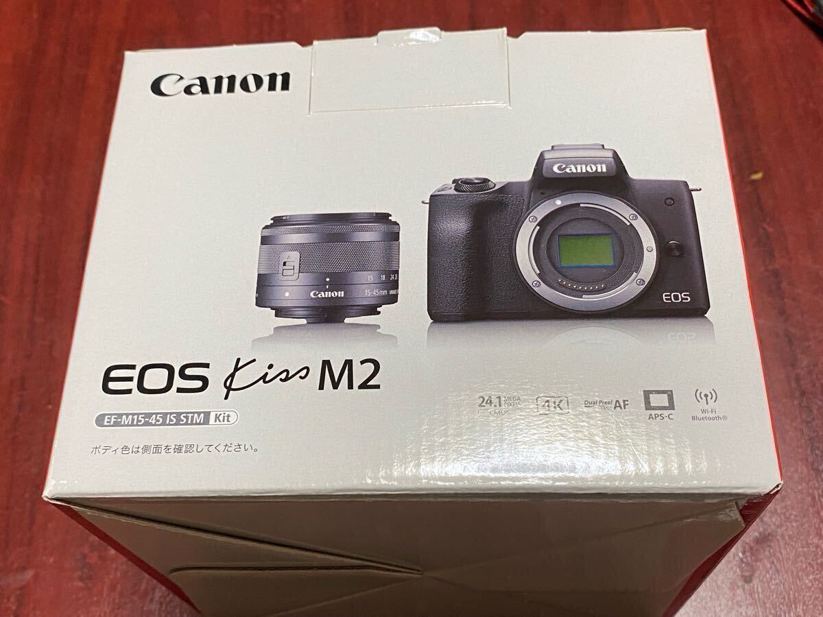 【目立った傷や汚れなし】Canon キャノン EOS Kiss M 本体 EF-M15-45 IS STM EF-M55-200 IS STM Kit 動作品 美品 ブラックの落札情報詳細 ...