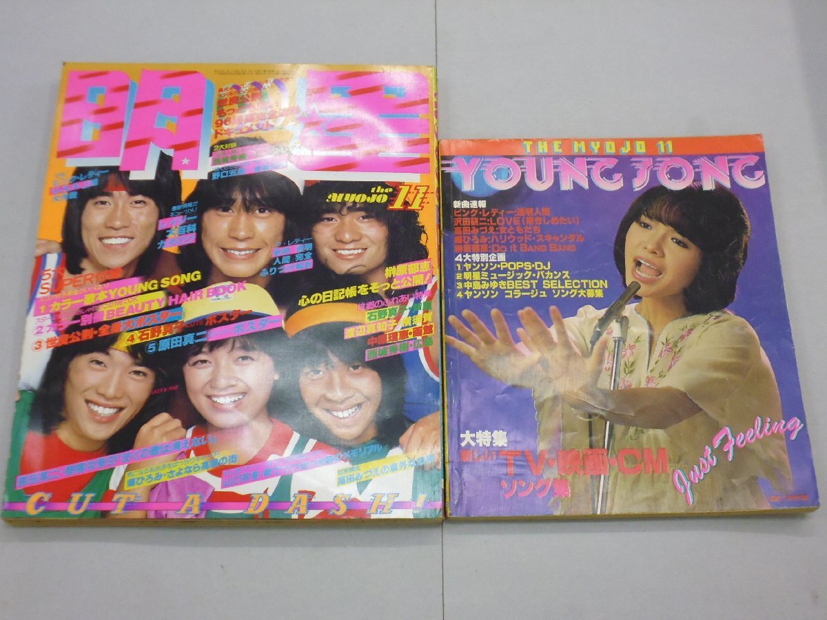 【傷や汚れあり】明星 THE MYOJO 1978年11月号 歌本ヤンソン（付録1）付 世良公則/石野真子/西城秀樹/渡辺真知子/原田真二/大場久美子/ピンクレディーの落札情報詳細 ...