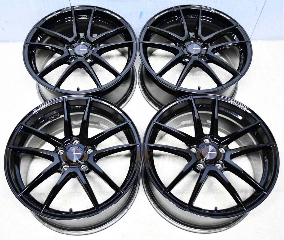 【傷や汚れあり】weds sport ウェッズスポーツ RN-55M 18インチ 8.5J 5H-114.3 +52 グロスブラック 4本 VAB WRX STI レヴォーグ RN55Mの落札 ...