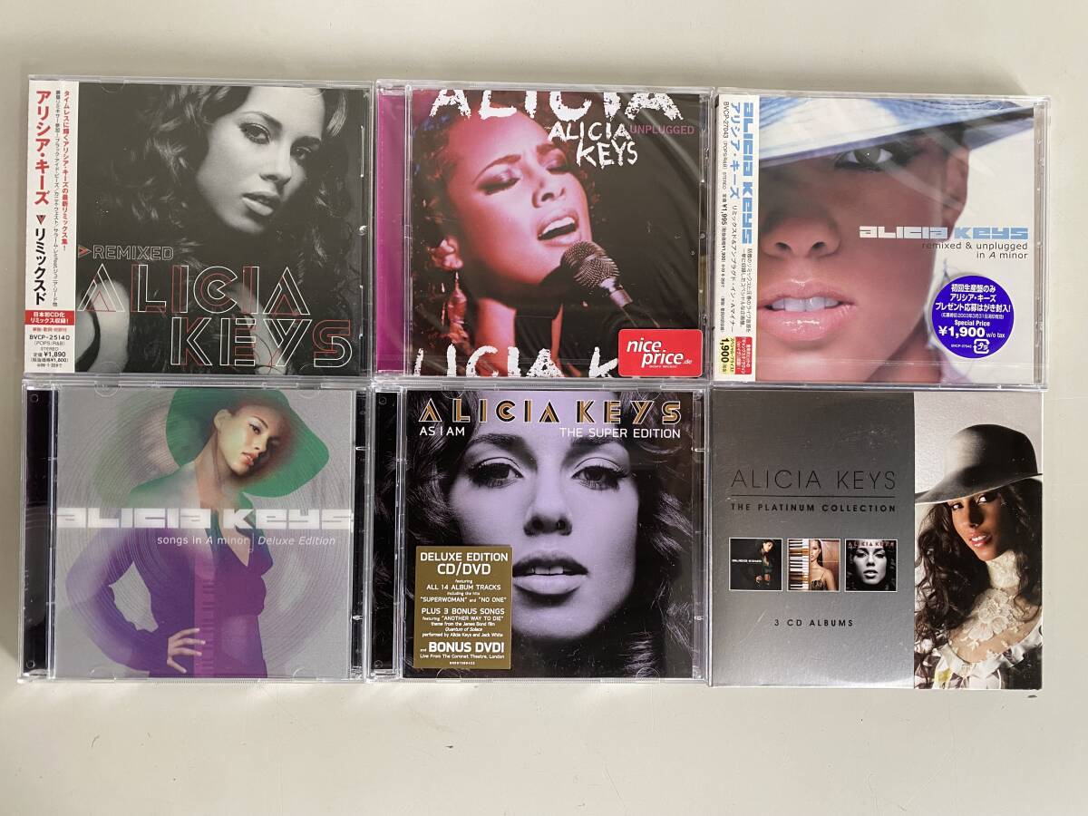 【未使用に近い】⑤t937 アリシア・キーズ ALICIA KEYS CD リミックスド&アンプラグド/リミックスド/songs in A minor/AS I AM/THE PLATINUM ...