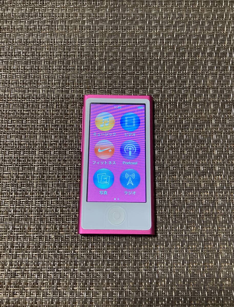【やや傷や汚れあり】★Apple iPod nano アイポッドナノ 第7世代 ピンク Bluetooth 動作確認済 美品★の落札情報詳細 - Yahoo!オークション落札価格検索 オークフリー