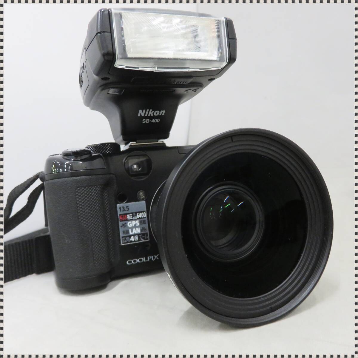 【やや傷や汚れあり】【 動作確認済 】 Nikon COOLPIX P6000 + WC-E76 ワイドコンバーター レンズ ストロボ リモコン 充電器 セット ニコン 120805の落札情報 ...