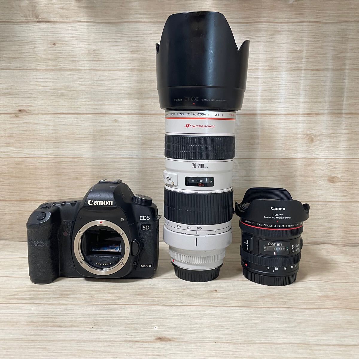 【目立った傷や汚れなし】キヤノン Canon EOS 5D MARK II EF 70-200mm 8-15mm レンズ2本セット デジタル一眼カメラの落札情報詳細 - Yahoo ...
