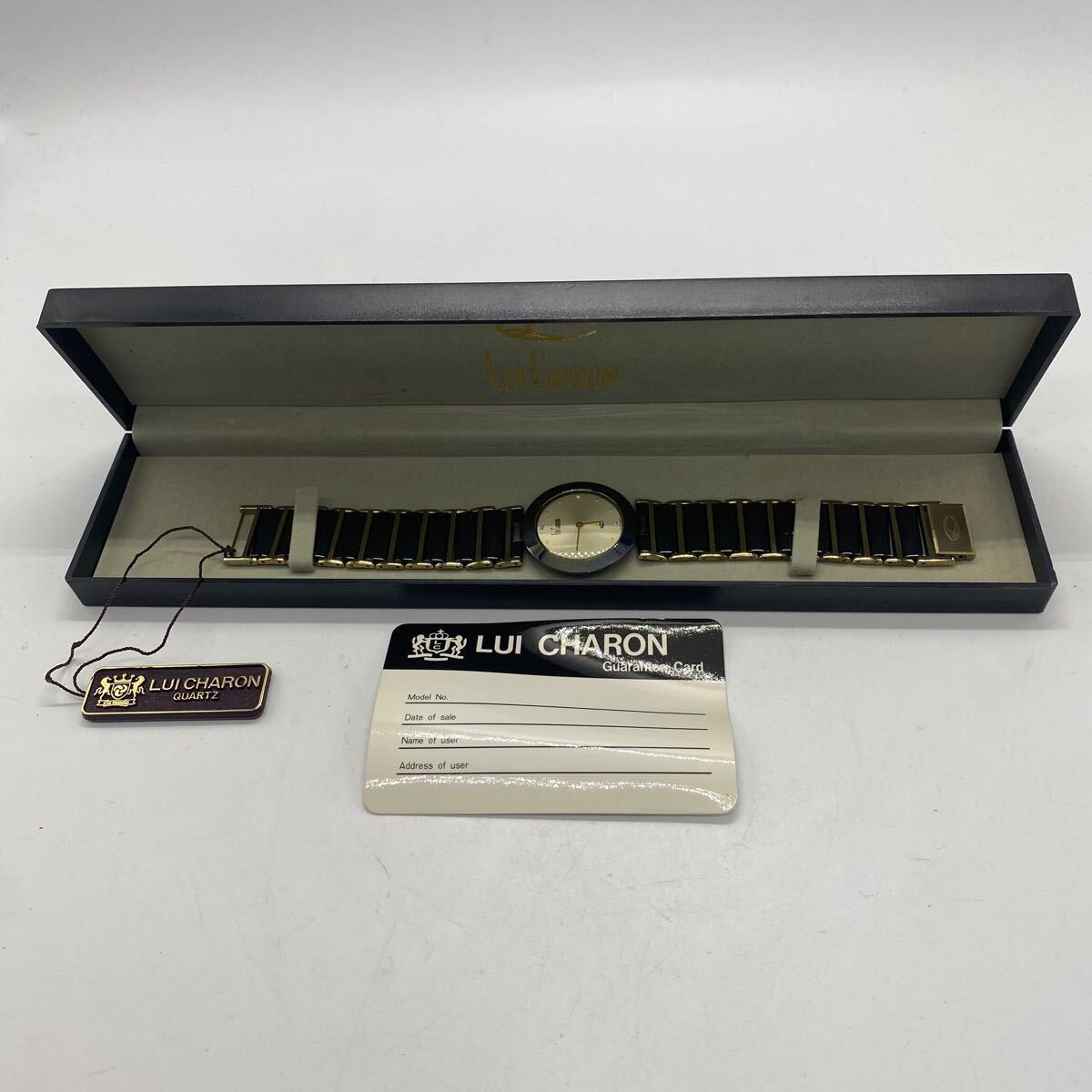 【目立った傷や汚れなし】1円〜 11M LUI CHARON LC-2M ルイ・シャルロン 腕時計 クオーツ QUARTZ 動作未確認 箱 ...