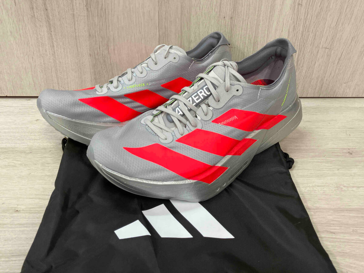 【目立った傷や汚れなし】【タグあり】adidas ADIZERO ADIOS PRO 4 M JR6372 ランニングシューズ 28.5cmの ...