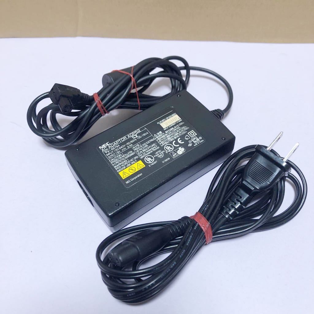 【目立った傷や汚れなし】中古NEC 純正 98ノート用 ACアダプタ ADP52 PC-VP-WP01 Nr15など DC19V ～2.4A 動作品SHA1088の落札情報詳細 - Yahoo ...