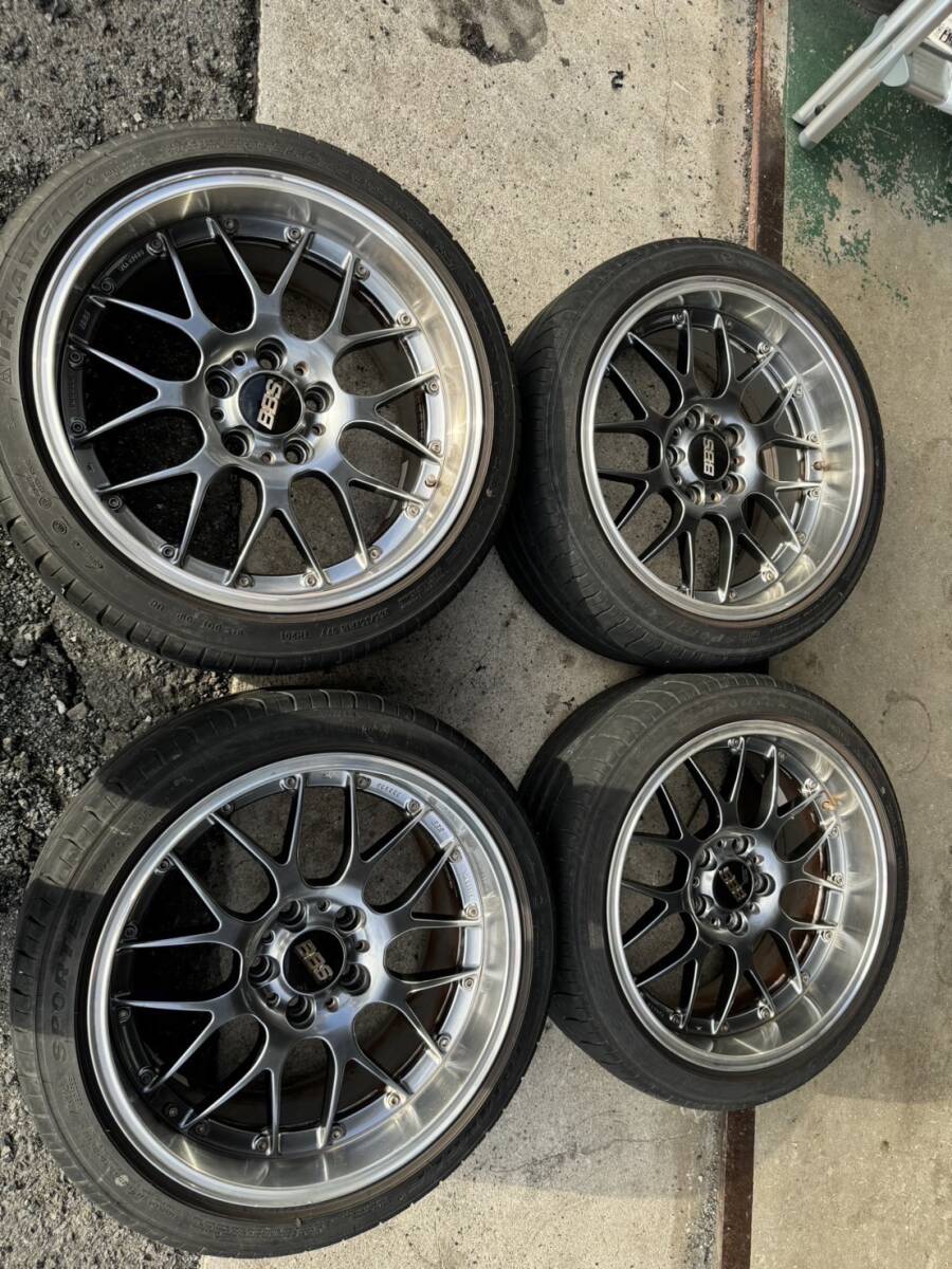 【目立った傷や汚れなし】 PCD120 BBS RS-GT 18インチ 8.5J ＋15 5H 235/40R18 9.5J +22 5H 265/35R18/35R18 4本の落札情報詳細 ...