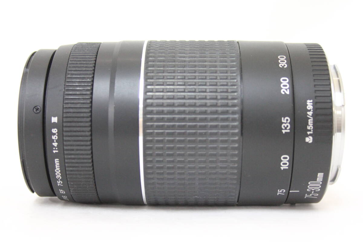 【目立った傷や汚れなし】【返品保証】 キャノン Canon CANON ZOOM LENS EF 75-300mm F4-5.6 III 前後 ...