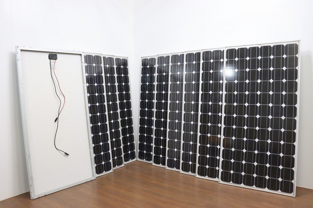 【やや傷や汚れあり】【引取限定】J2506 SUNTECH/サンテック 太陽光パネル 10枚セット 1枚180W 総ワット数1800W ...