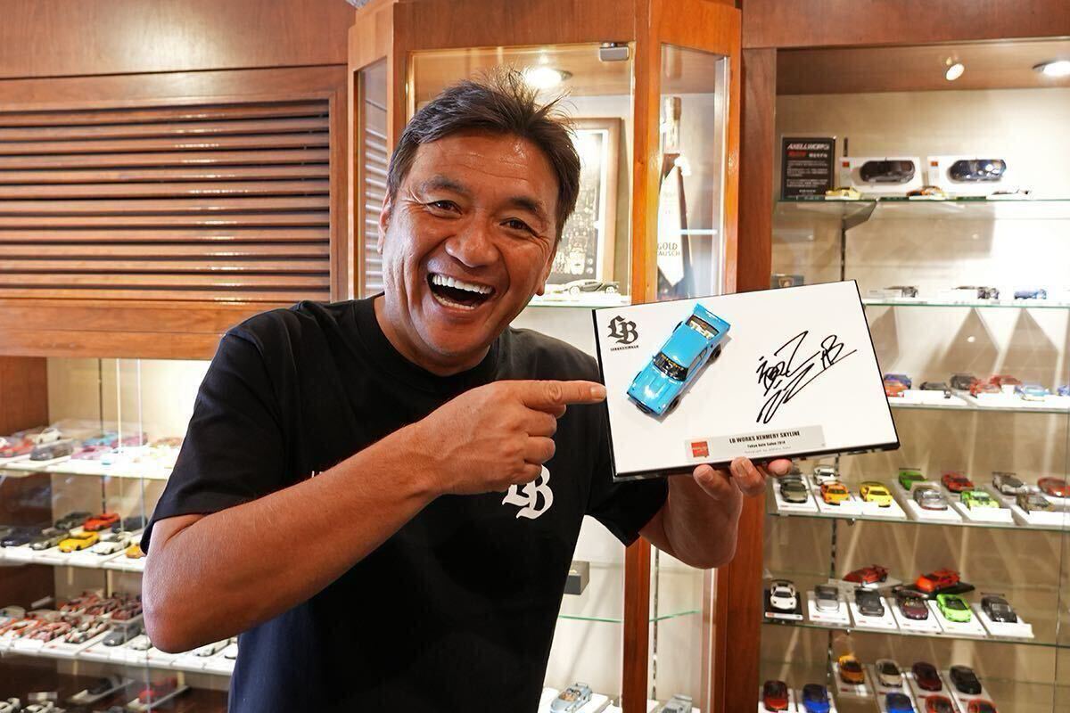 【未使用】★東京オートサロン2025限定★加藤氏サイン入り 1/43 LB Works KENMERY TAS2025 メイクアップ アイドロン LB限定 ケンメリ MakeUp ...