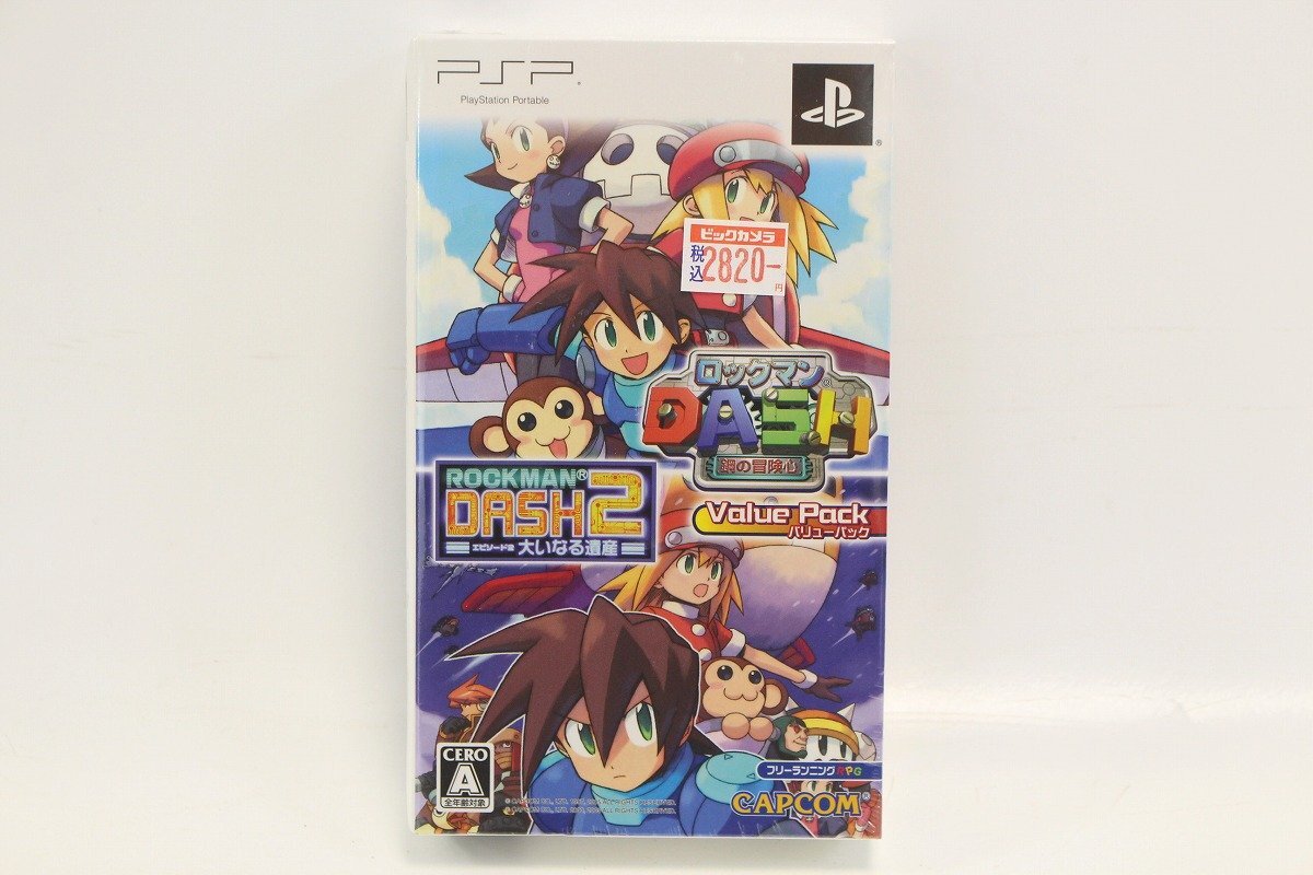 【未使用】未使用未開封 PSP ロックマン DASH 鋼の冒険心 DASH2 大いなる遺産 バリューパック ソフト 1-E052X/1/060の落札情報詳細 - Yahoo!オークション落札 ...