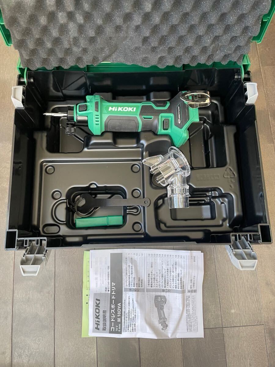 【未使用】HiKOKI ハイコーキ M18DYA 18V コードレスボードトリマ 本体とケースのみの落札情報詳細 - Yahoo!オークション落札価格検索 オークフリー