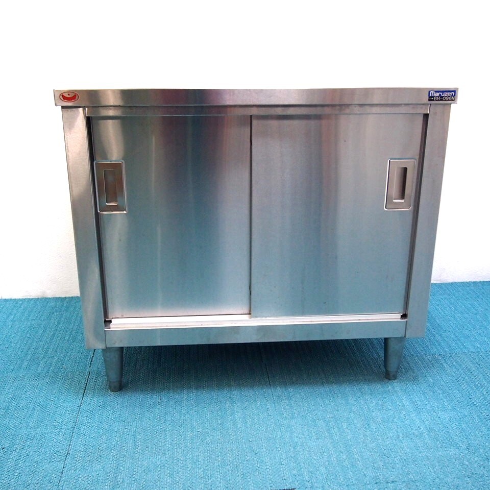 【やや傷や汚れあり】マルゼン BH-096N ステンレス調理台 引戸付 BGなし 幅900×奥行600×高さ800mm 厨房 キッチン 作業台 業務用 引取り歓迎 (AA32)の落札情報詳細 ...