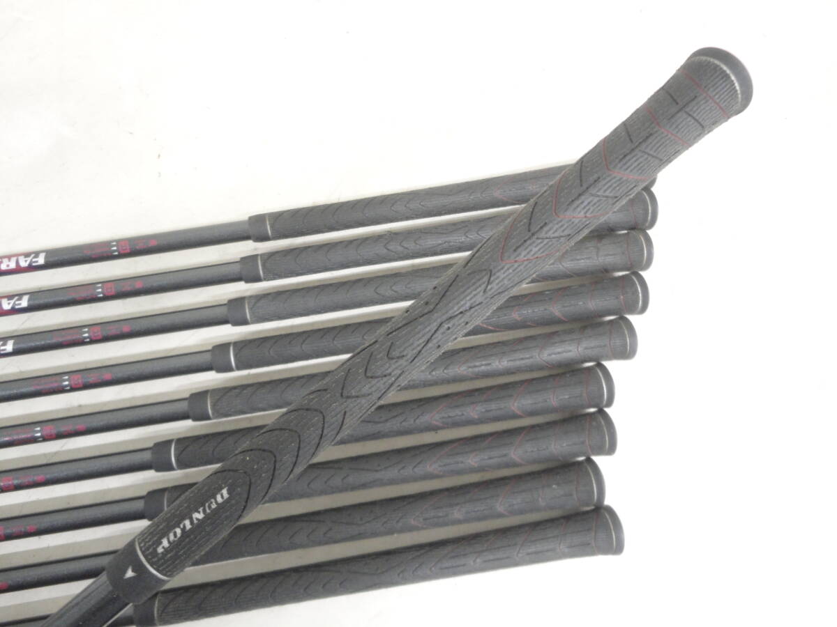 【傷や汚れあり】★DUNLOP★MAXFLI HI-BRID Autofocus★メンズアイアンセット★TITAN FACE★FARJECT ...
