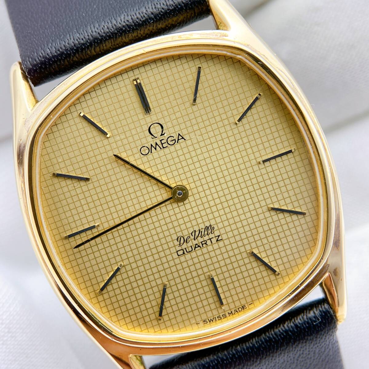 【目立った傷や汚れなし】【稼働】美品 オメガ OMEGA デビル DEVILLE メンズ 腕時計 クオーツ QZ シルバー ストライプ ラウンド 1365 ヴィンテージ 動作 y12の落札情報 ...