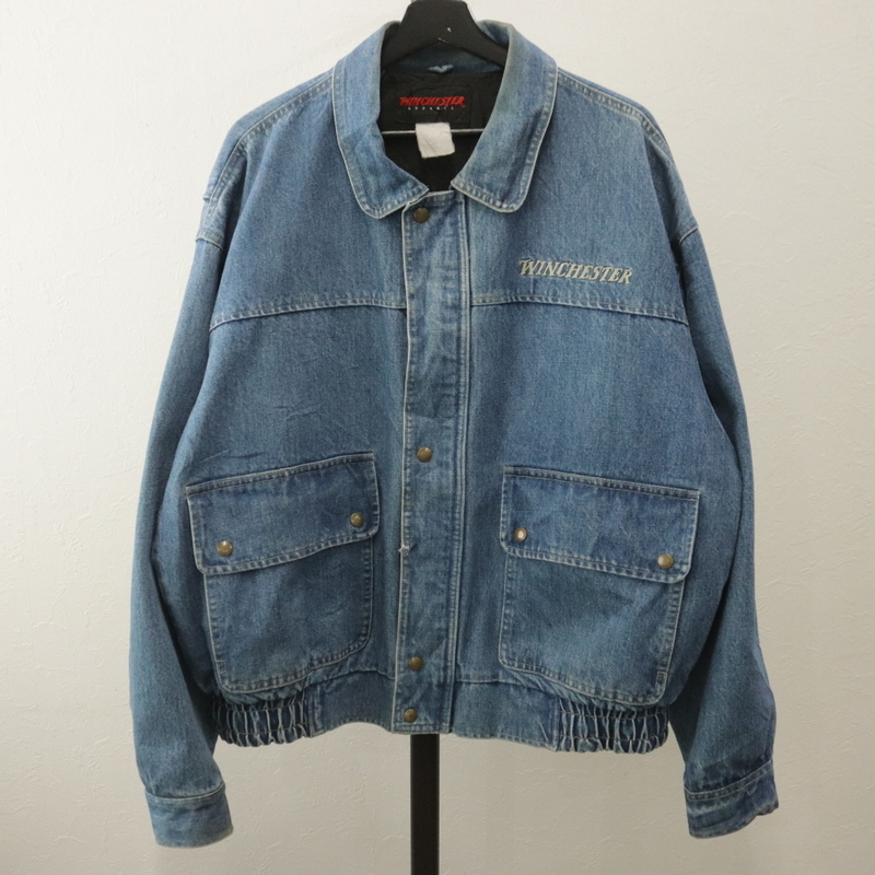 【傷や汚れあり】N23 90sビンテージ WINCHESTER デニムジャケット 1990年代製 約XLサイズ ブルー 青 刺繍 ブルゾン アメカジ 古着 古着卸 オールド 激安の落札情報詳細 ...