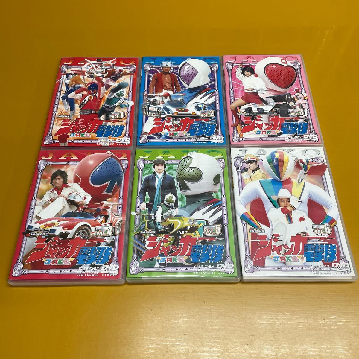 【やや傷や汚れあり】ジャッカー電撃隊 VOL.1~VOL.6 全6巻セット DVD 全巻の落札情報詳細 - Yahoo!オークション落札価格検索 オークフリー
